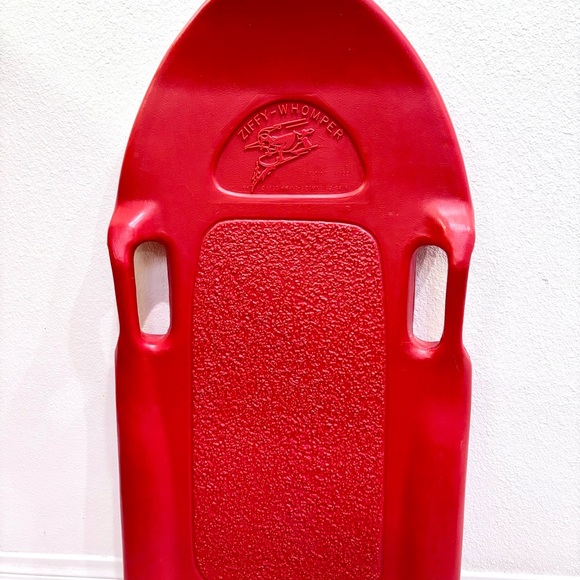 Ziffco | Other | Vintage Ziffy Whomper Plastic Red Snow Sled Ziffco ...